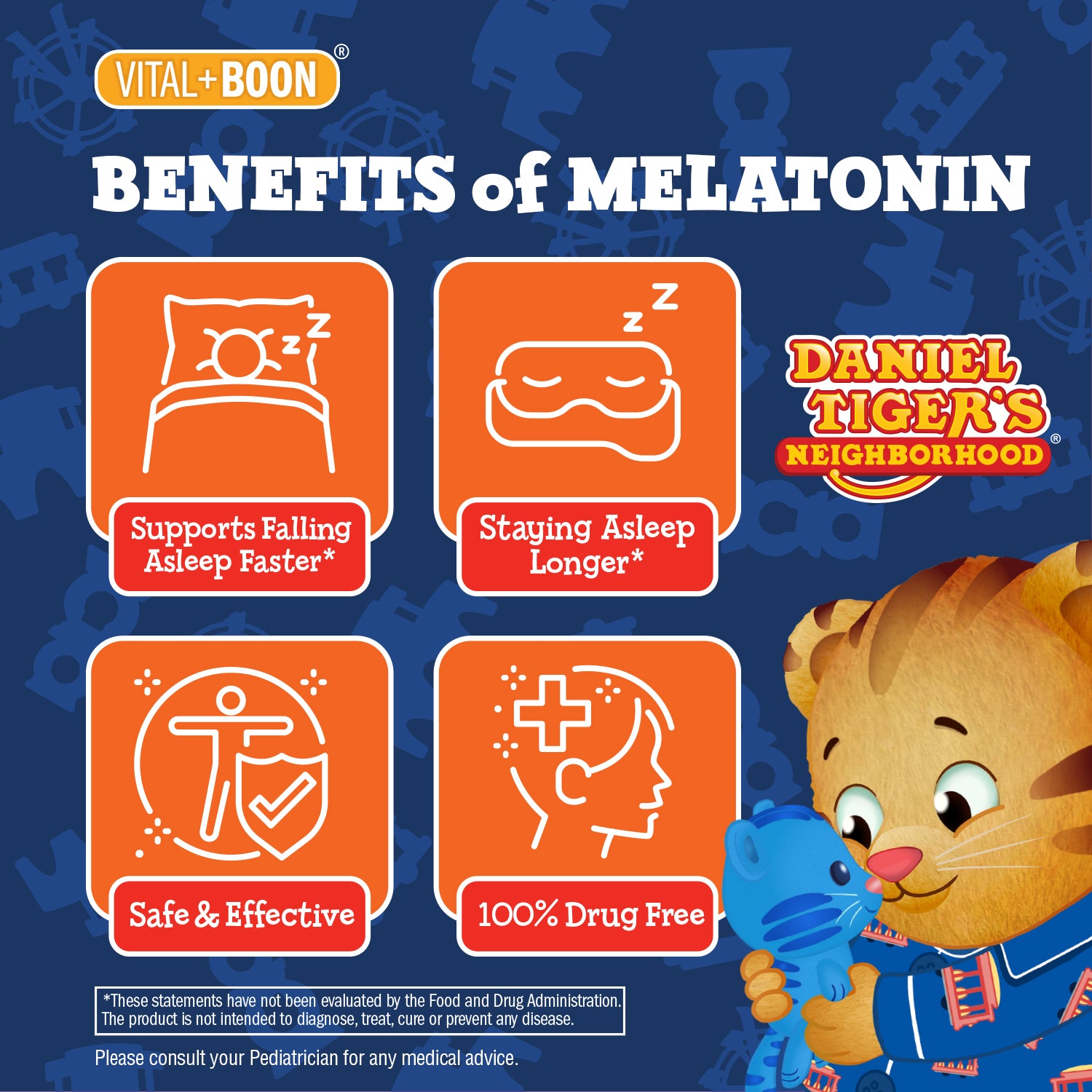 Daniel Tiger Kids Melatonin Gummies – OTC Bazaar